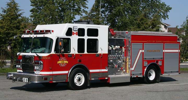 Fire Engines Photos - Surrey, BC new Engine 8