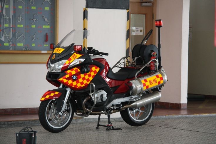 BMW R900RT Fire Motorcycle in Hong Kong