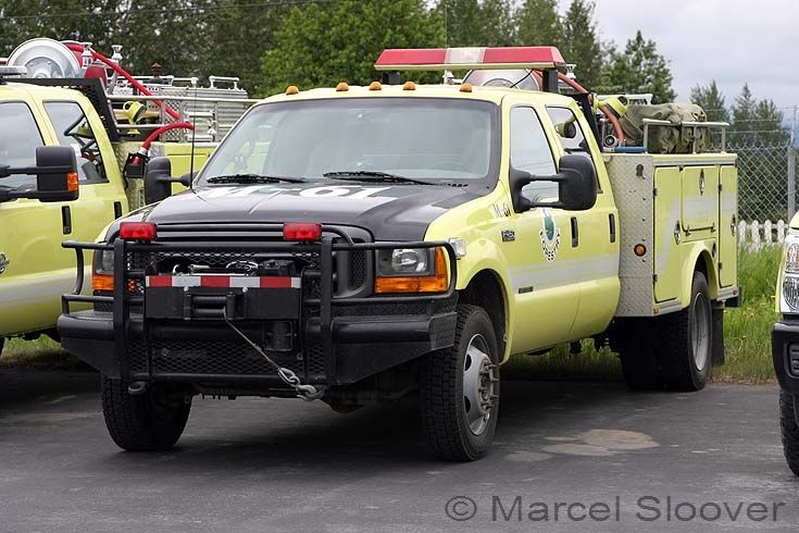 Fire Engines Photos - M61 Ford F-450 Forestry Palmer Alaska