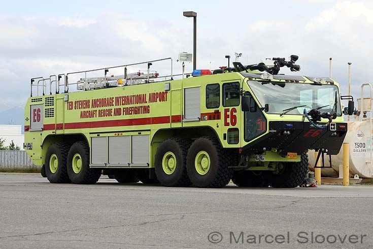 Fire Engines Photos - Oshkosh Striker 4500 Ted Stevens Airport Alaska