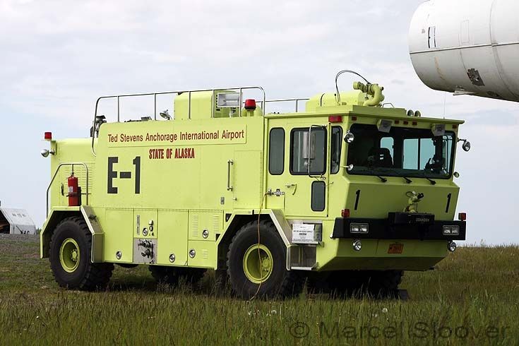 Fire Engines Photos - Engine 1 Ted Stevens Airport Alaska