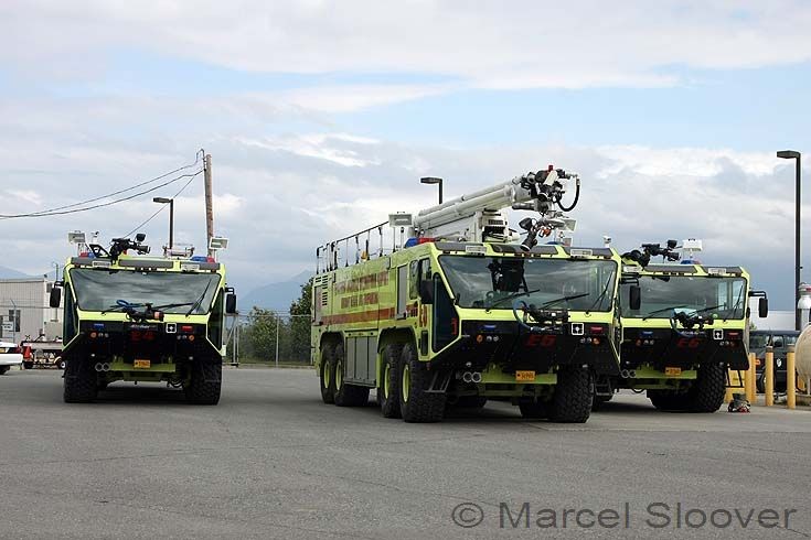 Line crashtenders Anchorage Airport Alaska