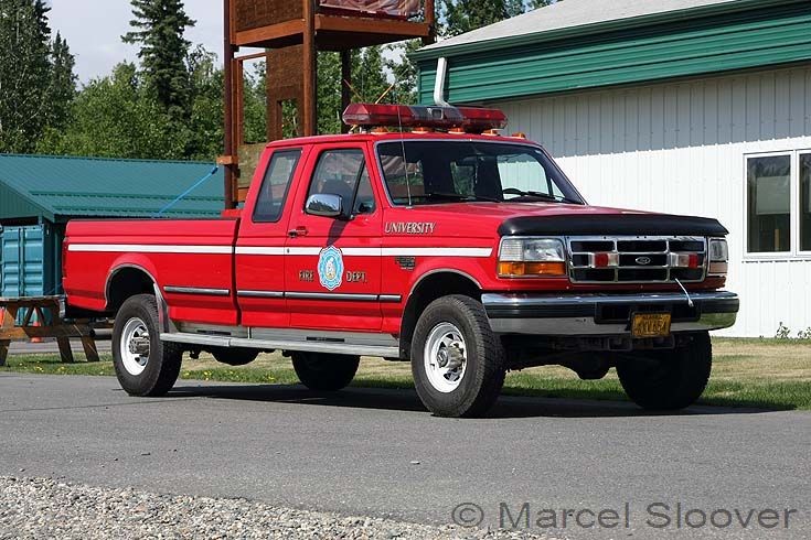 Fire Engines Photos - University Alaska Fire dept Ford