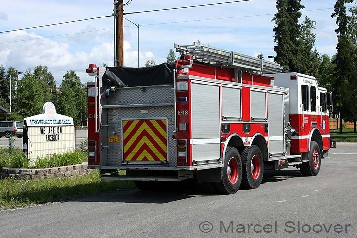 Engine 12 KME UAF Fire dept Alaska back