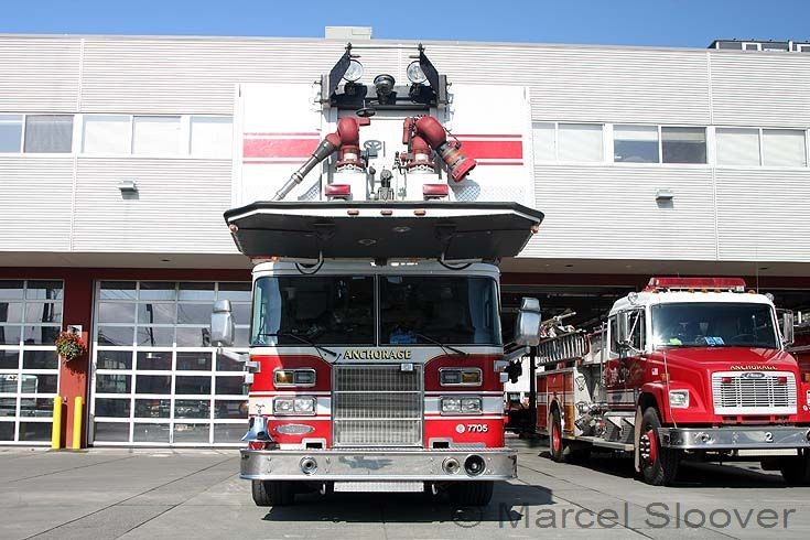 Fire Engines Photos - Truck 1 Anchorage Fire dept Alaska front