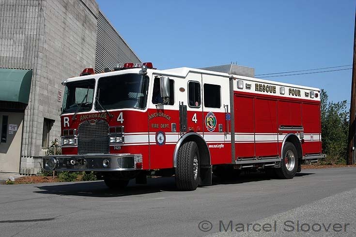 Fire Engines Photos - Anchorage Fire Dept Rescue 4 KME