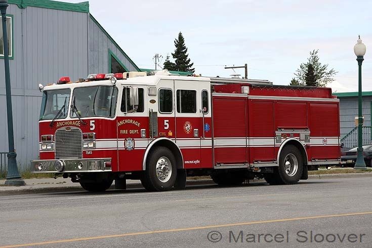 Fire Engines Photos - Engine 5 Anchorage Fire dept