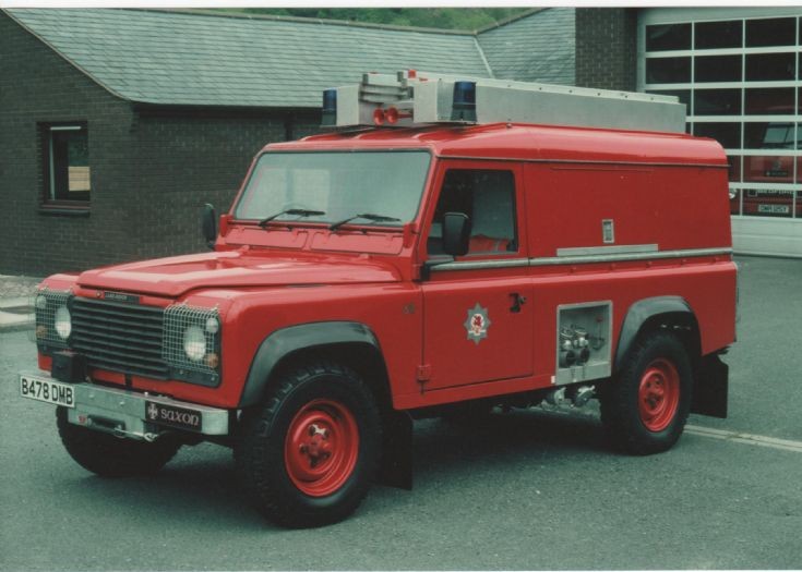 Fire Engines Photos - Saxon L4P one of 2 delivered to Powys