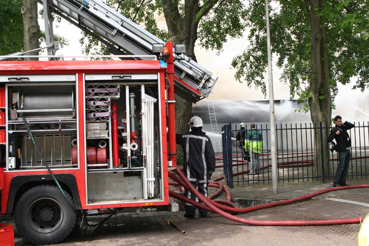 Fire Engines Photos - The Hague Fire truck in action