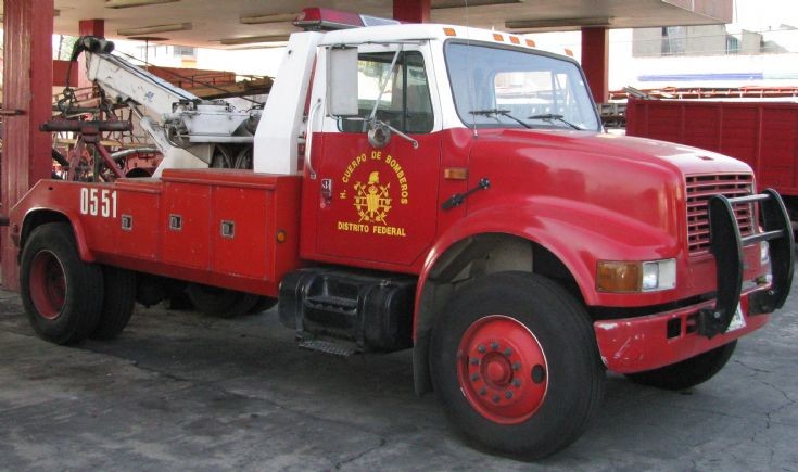 Mexico City Fire department old tow truck