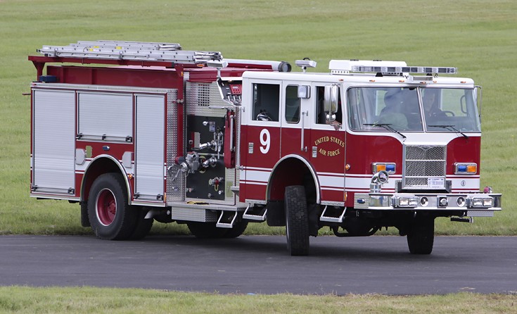 Fire Engines Photos - Pierce Contender Engine 9 at RAF Fairford