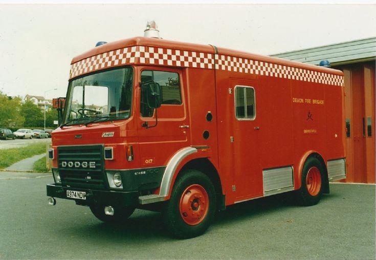 Fire Engines Photos - Devon Emergency Tender A974 NDV