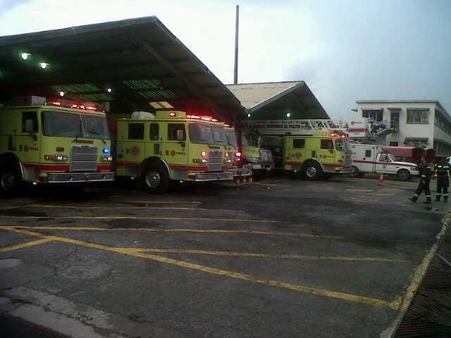 Fire Engines Photos - Fire Corp Refinery el Palito PDVSA