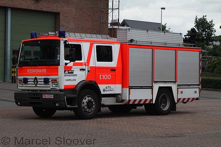 Fire Engines Photos - Brandweer Kapellen Belgium Renault Vanassche