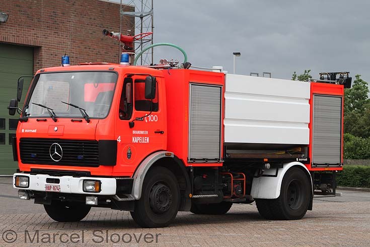 Fire Engines Photos - Brandweer Kapellen Belgium Mercedes Somati