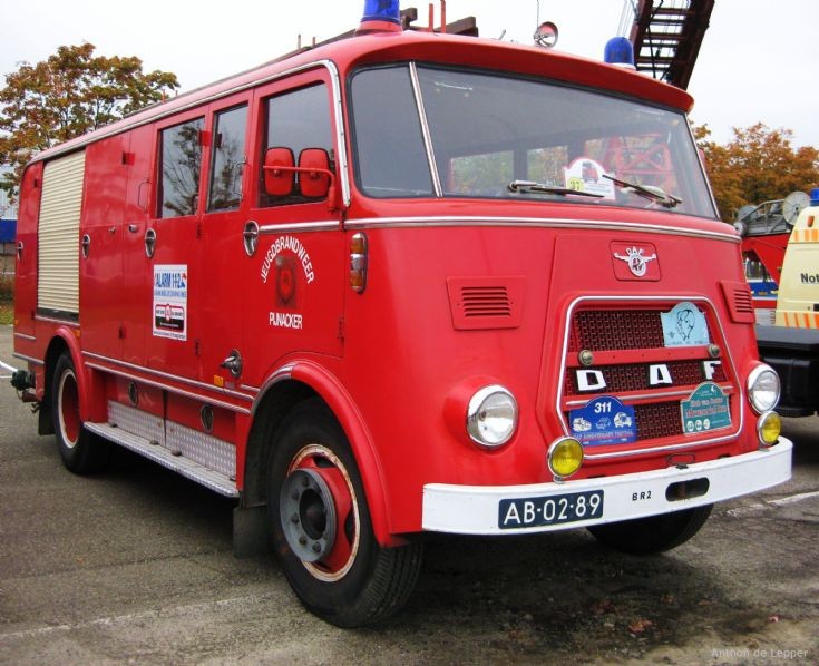 Fire Engines Photos - 1966 DAF Fire Truck. AB-02-89.