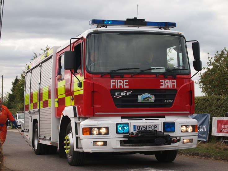 Fire Engines Photos - Attending Kop Hill ERF OV51FCP