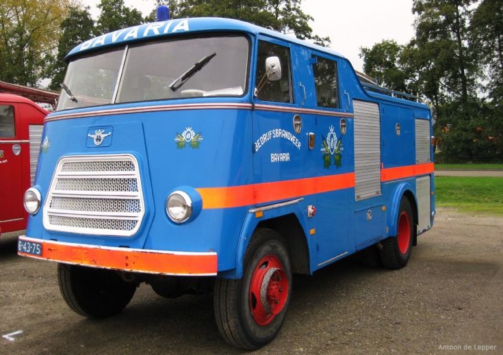 Fire Engines Photos - 1962 DAF Bavaria Fire Truck, VB-43-75.