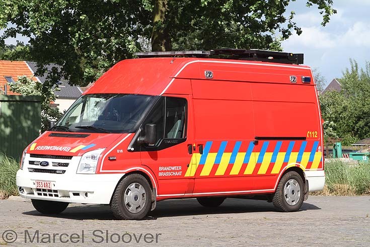 Fire Engines Photos - Brandweer Brasschaat Ford Transit Signalisatie