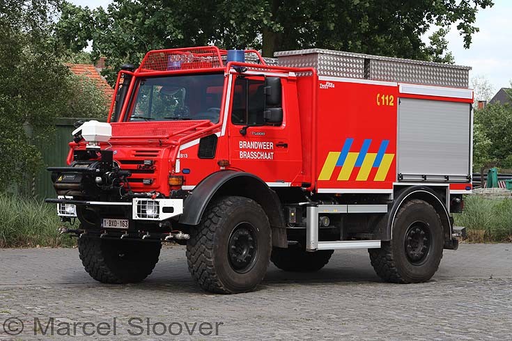 Fire Engines Photos - Brandweer Brasschaat Mercedes Unimog