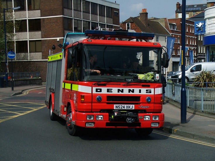 Dennis Rapier of Kent Fire Brigade N524XKJ