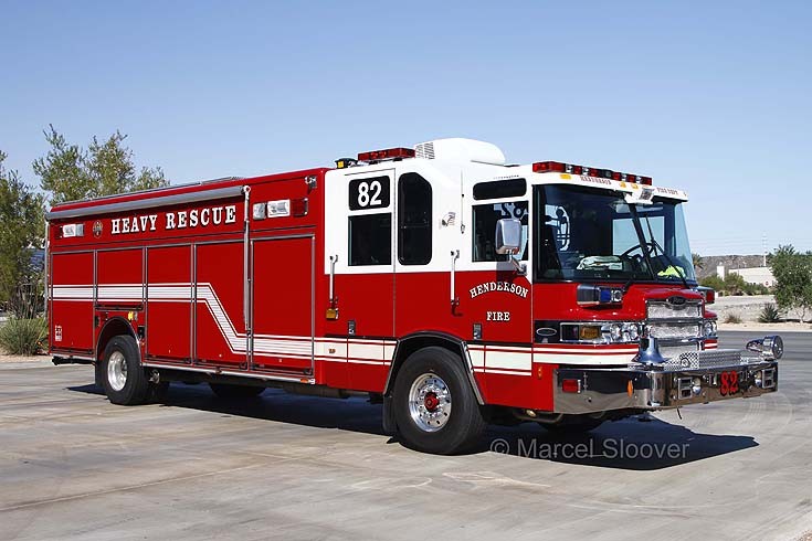 Fire Engines Photos - Heavy Rescue 82 Henderson Fire dept NV