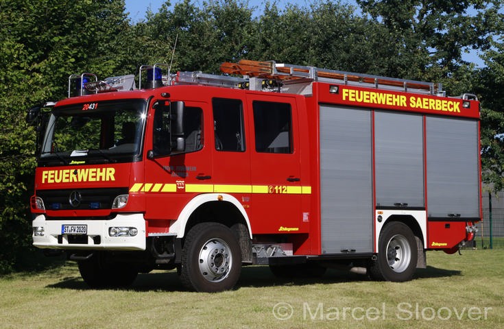 Fire Engines Photos - Feuerwehr Saerbeck HLF 20/16 Mercedes