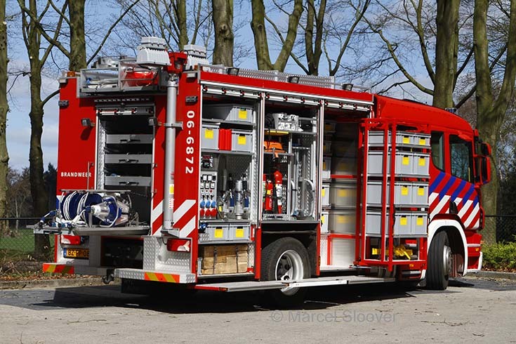 Fire Engines Photos - Brandweer Heerde Scania Rescue back locker