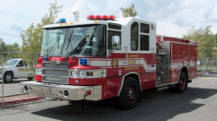 Fire Engines Photos - Flagstaff Fire dept Engine 1 Pierce