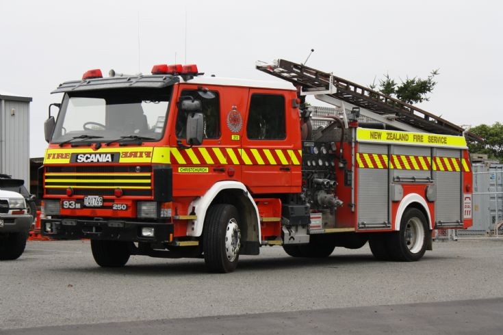 Fire Engines Photos - New Zealand Scania Christchurch