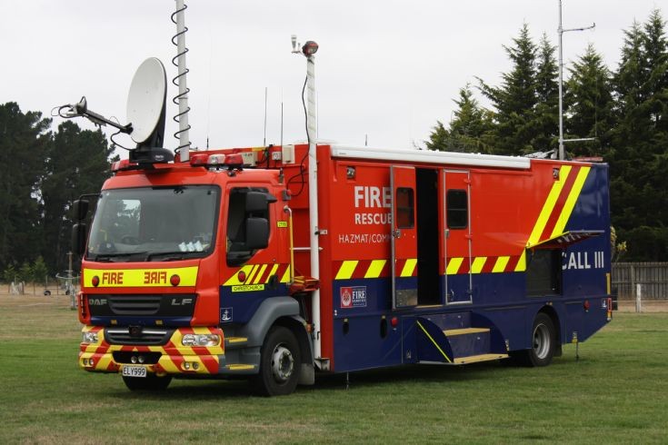 Fire Engines Photos - New Zealand DAF HAZMAT Command Unit