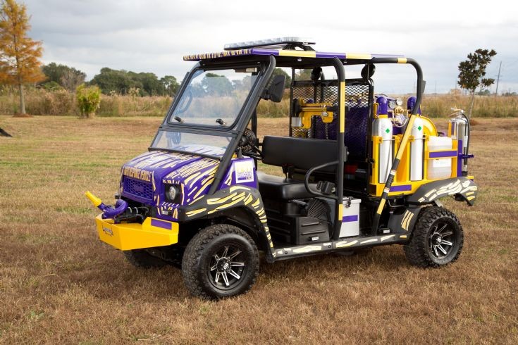 Kawasaki fire engine Louisiana Stata University