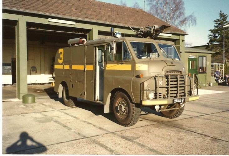 Fire Engines Photos - RAF fire service 1980's Bedford 28AG21