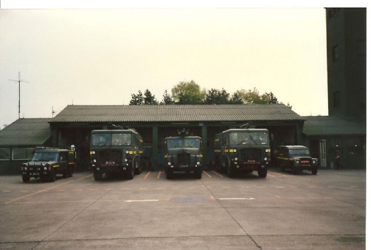 Fire Engines Photos - RAF fire service 1980's Fire station Laarbruch
