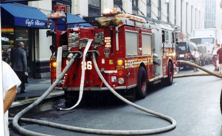 Fire Engines Photos - FDNY Engine 26 Seagrave Manhattan