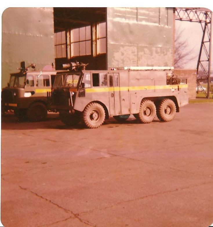 Fire Engines Photos - RAF fire service 1980's Thornycroft Pyrene