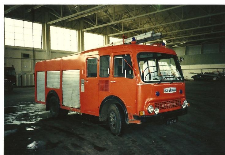Fire Engines Photos - RAF fire service 1980's Bedford 31AG46