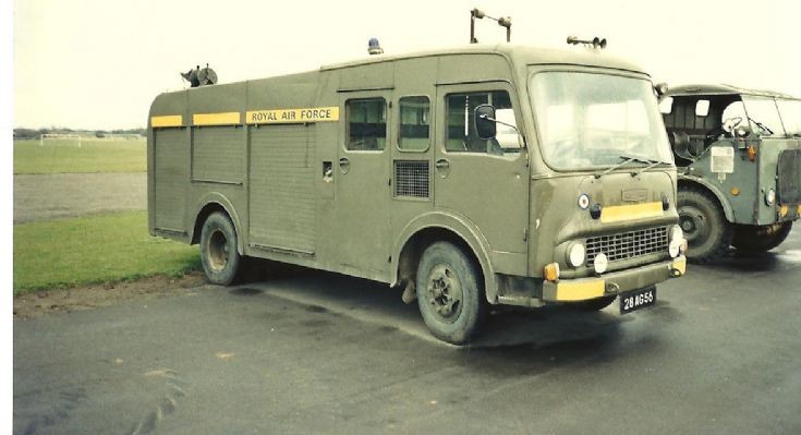 Fire Engines Photos - RAF fire service 1980's 28AG56 Bedford