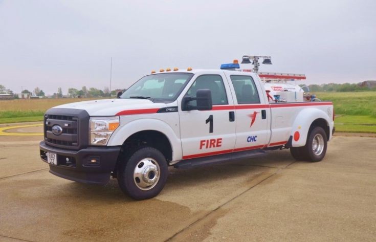 Fire Engines Photos - Ford F350 RIV CHC Helicopters Norfolk