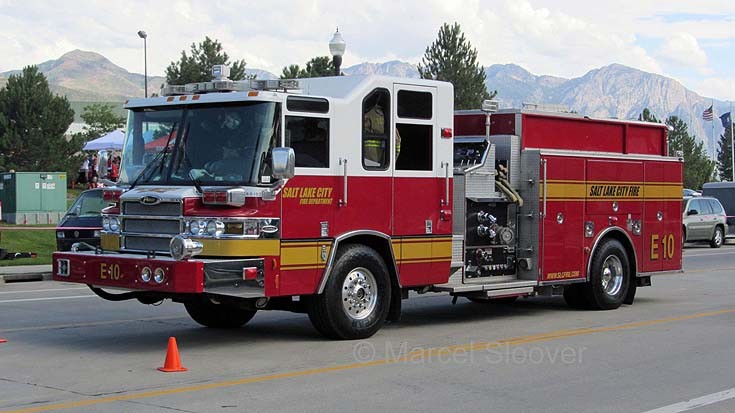 Fire Engines Photos - Engine 10 Salt Lake City