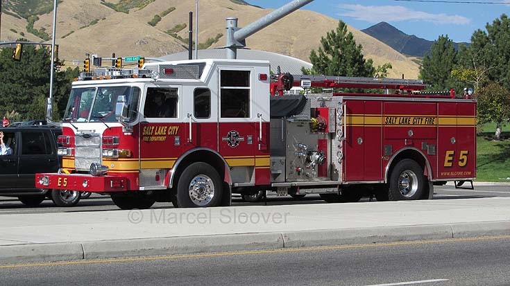 Fire Engines Photos - Engine 5 Salt Lake City Fire dept