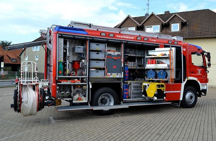 Fire Engines Photos - New LF 20 of the Ff Kirchohsen
