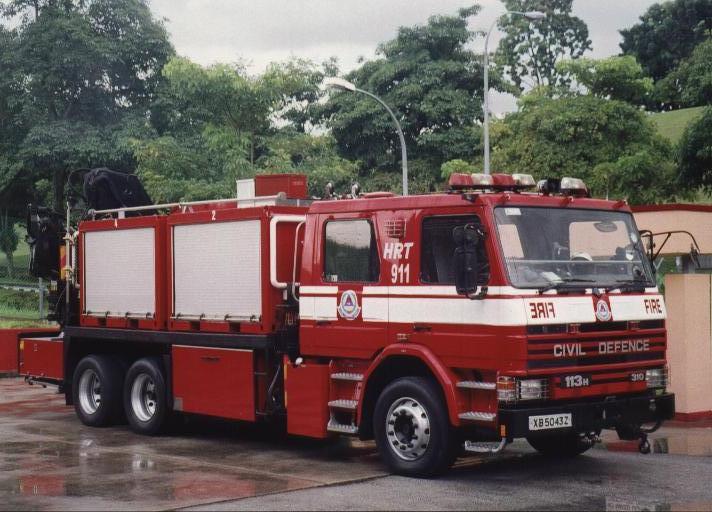Fire Engines Photos - Singapore HRT Scania