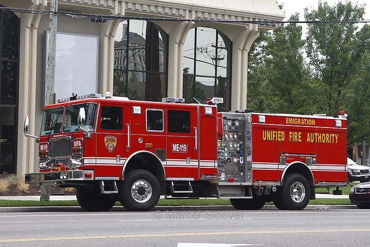 Fire Engines Photos - UFA'S ME-119 in Salt Lake City