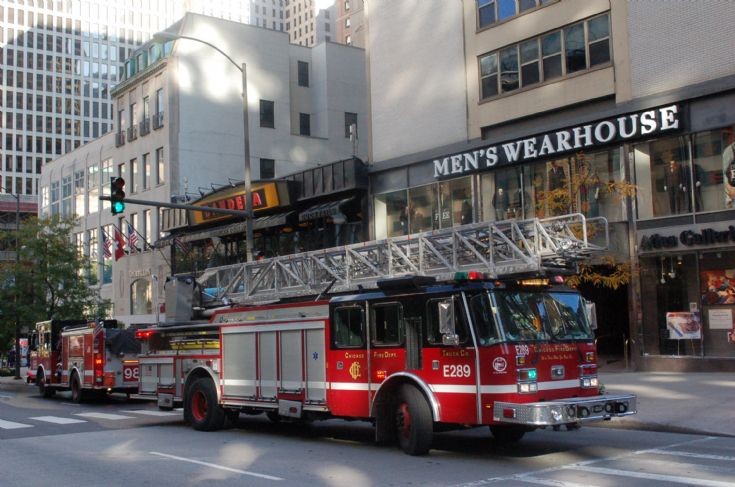 Engine 98 & Truck 289, Machigan Ave, Chicago
