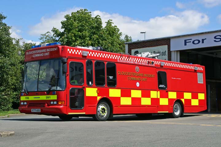 Fire Engines Photos - Gloucestershire Dennis Incident Command Unit
