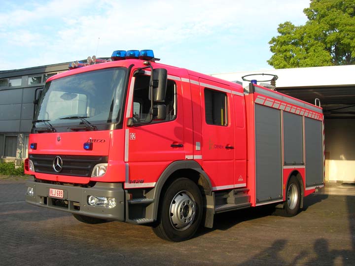 Fire Engines Photos - Brandweer Bornem Belgium Mercedes