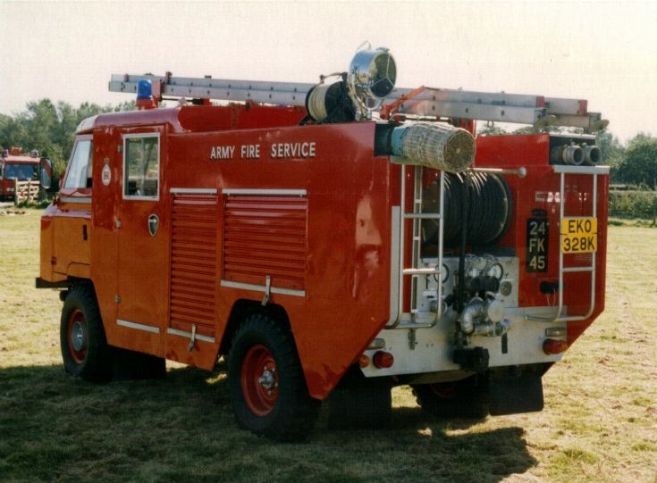 Fire Engines Photos - Army Land Rover rear