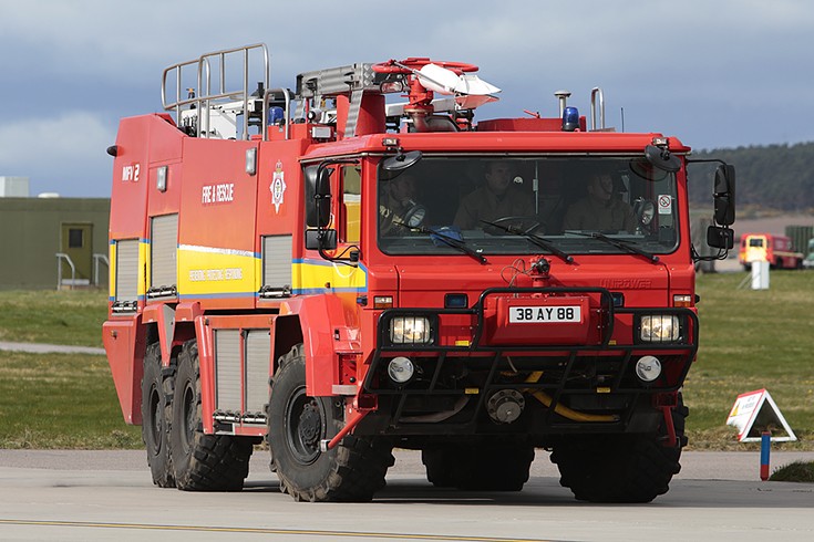 Fire Engines Photos - Unipower MFV2 38AY88 at RAF Lossiemouth