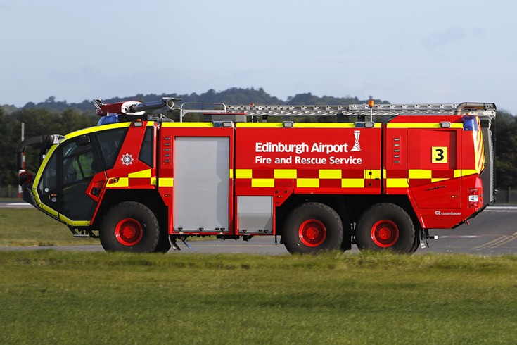Fire Engines Photos - Rosenbauer Panther at Edinburgh Airport